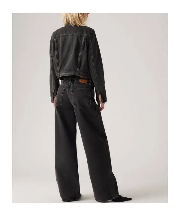 LEVI'S Straight Leg Jeans With Drawstring Waist - Black