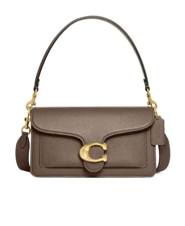 COACH Tabby 26 Shoulder Bag With Logo Plaque - Brown