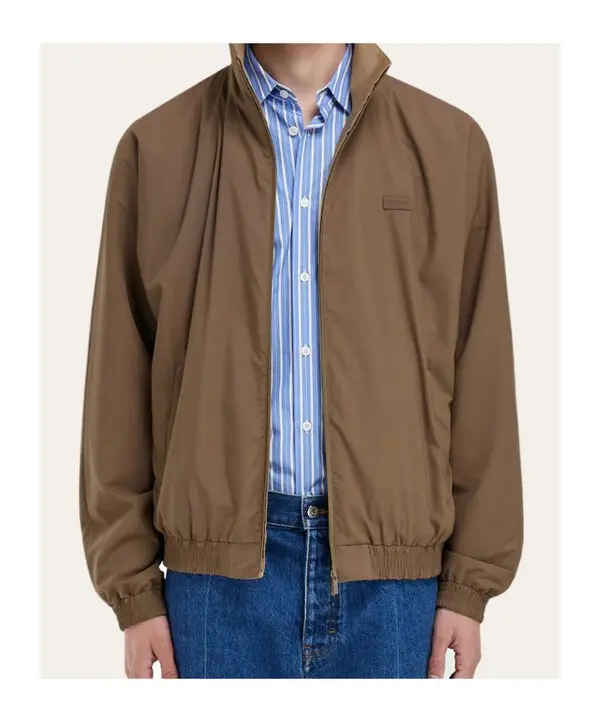 FERRAGAMO Reversible Zip-up Jacket - Walnut