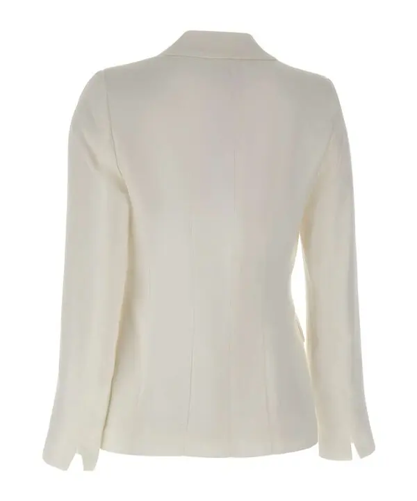 Marella Charme Double-breasted Blazer With Contrasting Buttons