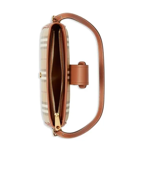 Burberry Check Printed Buckle Detail Shoulder Bag