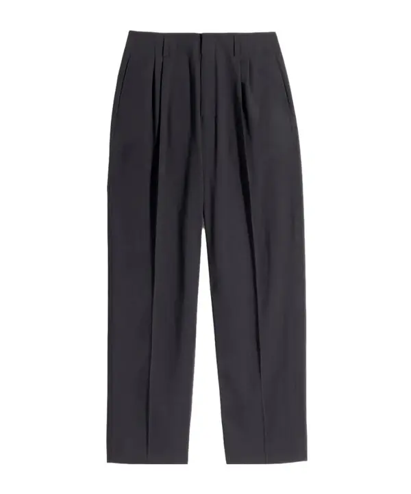 LEMAIRE Soft Tailored Wool Crepe Pants - Black