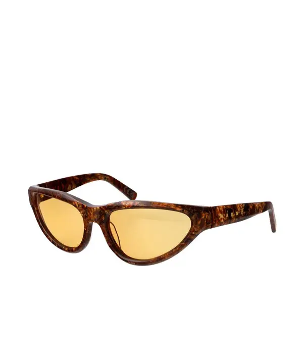 Marni Cat Eye Frame Sunglasses With Gold Tone Hardware