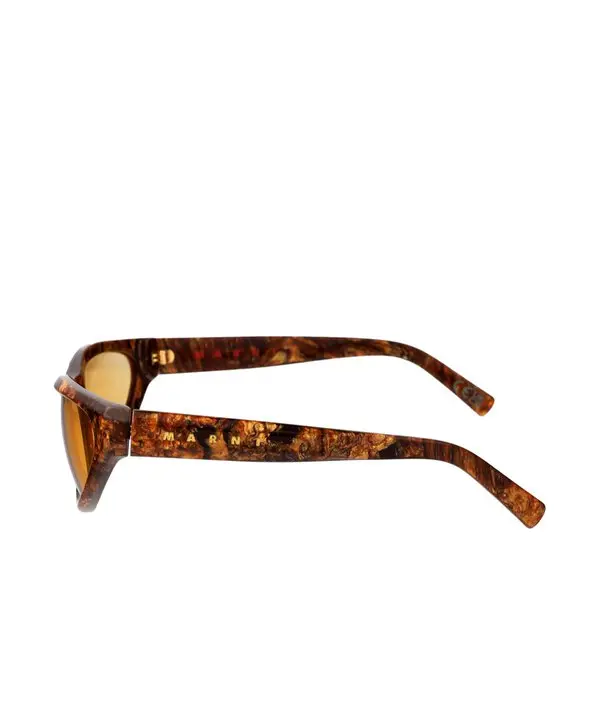 Marni Cat Eye Frame Sunglasses With Gold Tone Hardware