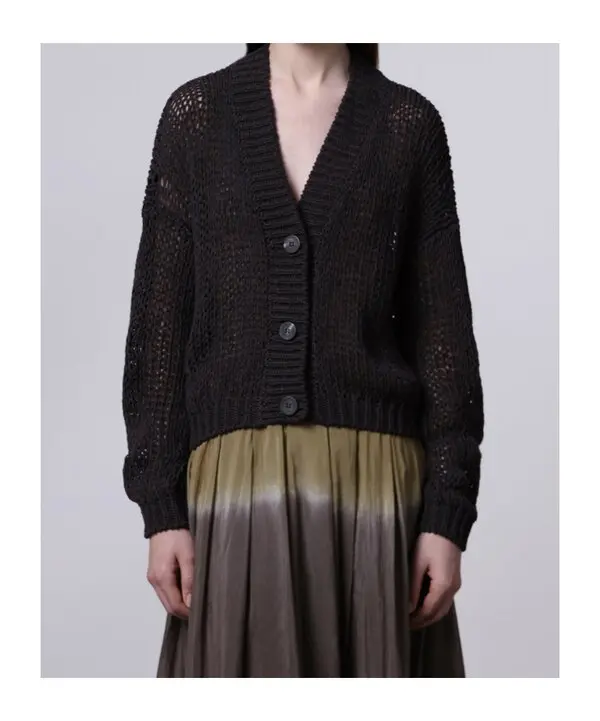 ROBERTO COLLINA V-neck Button-fastening Cardigan - Brown