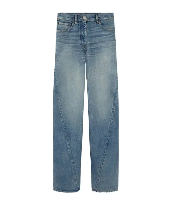 Versace Logo-patch Twisted Jeans - Blue