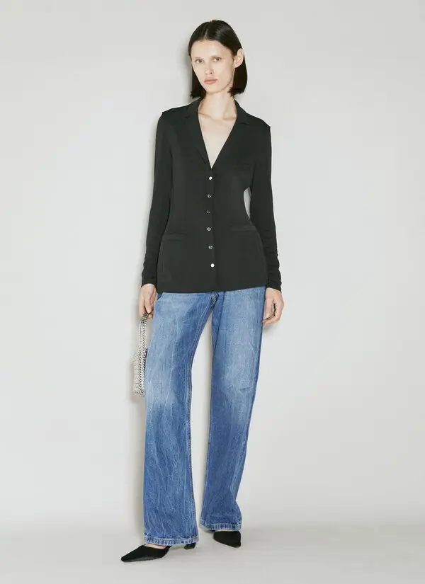 Rabanne V-neck Long-sleeved Shirt