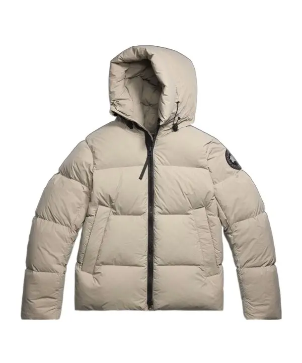 Canada Goose Crofton Quilted Down Jacket With Drawstring Hood - Limestone