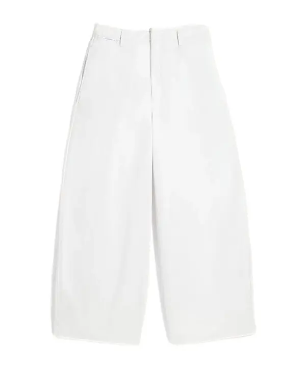 LEMAIRE Large Cotton Twill Chinos - White
