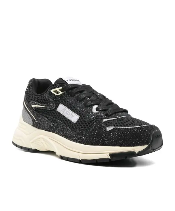 AUTRY Hyperway Low-top Glitter Sneakers - Black