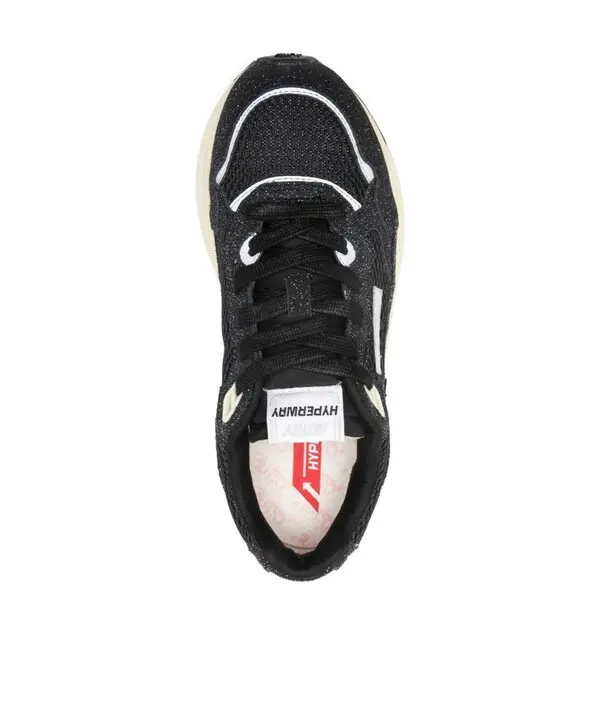 AUTRY Hyperway Low-top Glitter Sneakers - Black