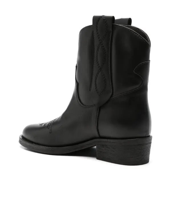 VIA ROMA 15 Leather Ankle Boots