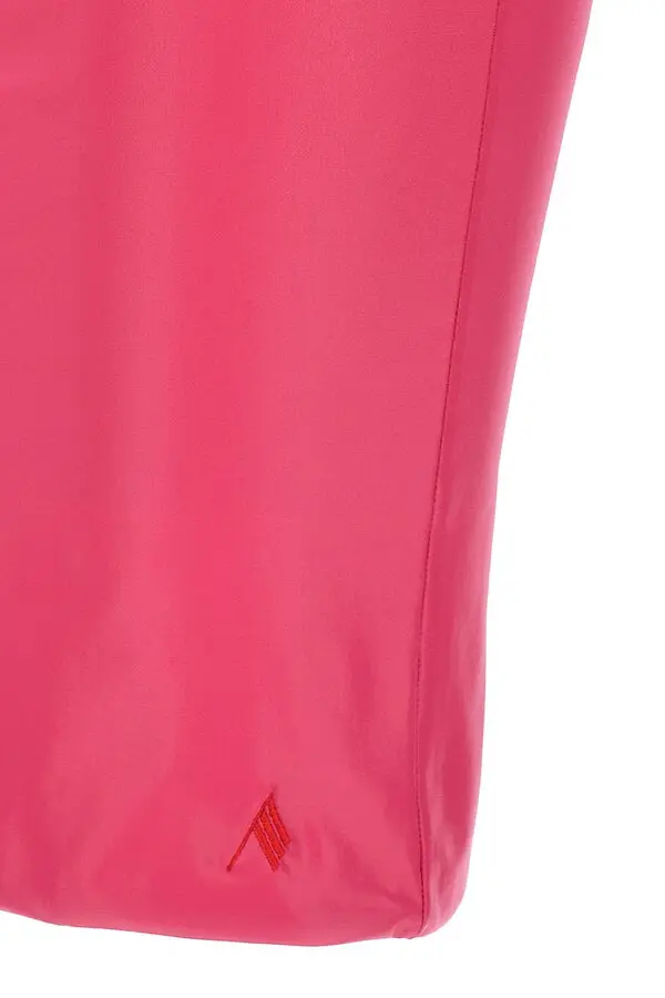 Attico Logo Embroidered Straight Hem Skirt