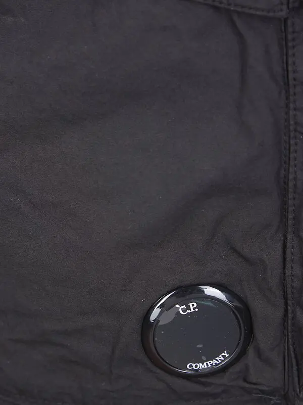 C.P. COMPANY Micro Reps Lens Boxy Shorts - Black