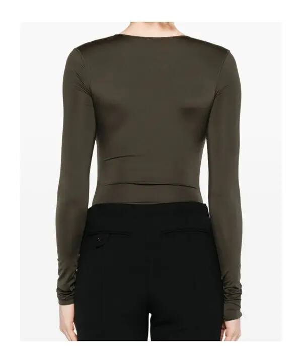 DIESEL® Oval D Cut Out Logo Bodysuit - Brown