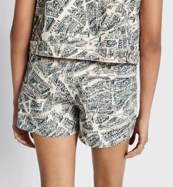 Dior Printed Belted Shorts