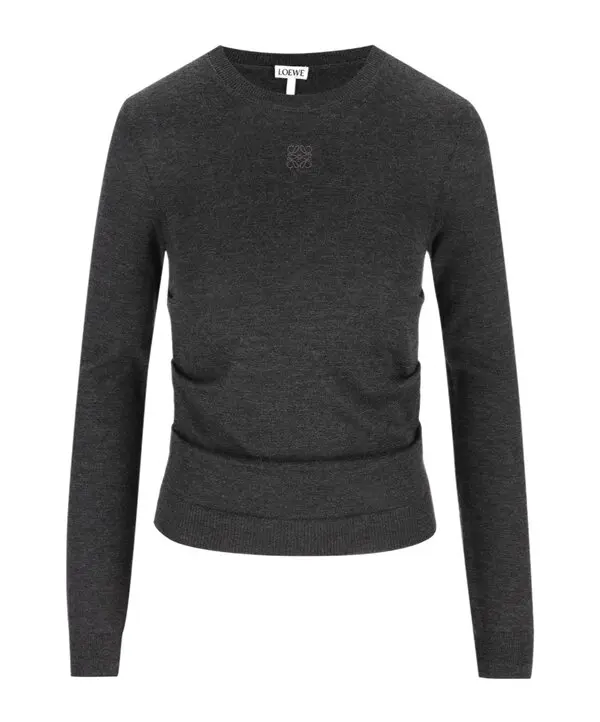 Loewe Crewneck Long-sleeved Jumper With Chest Logo