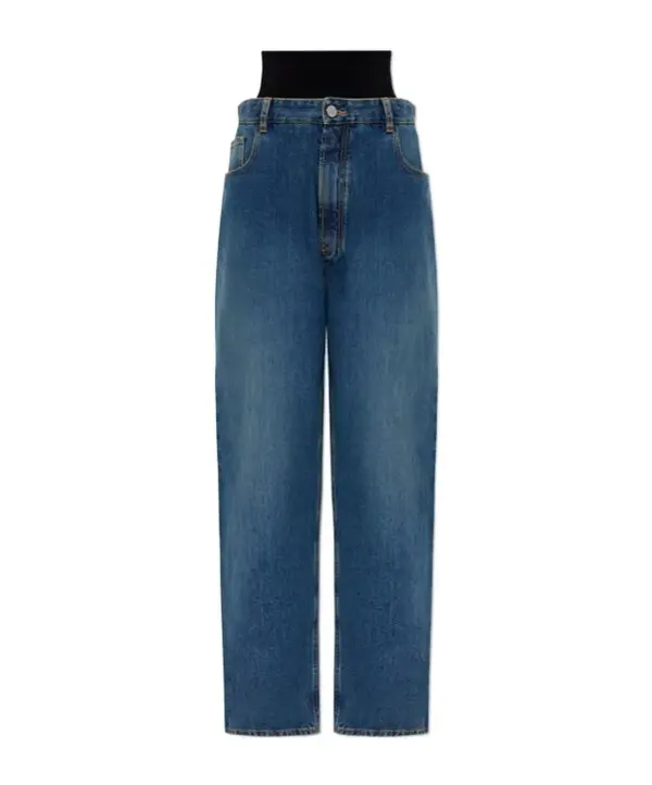 Alaïa Multi-pocket Jeans - Blue