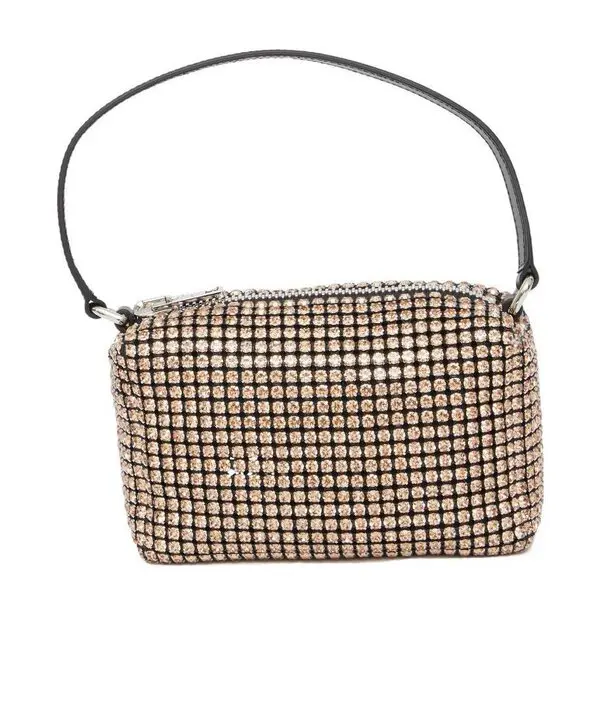 Alexander Wang Heiress Embellished Medium Shoulder Bag - Nude