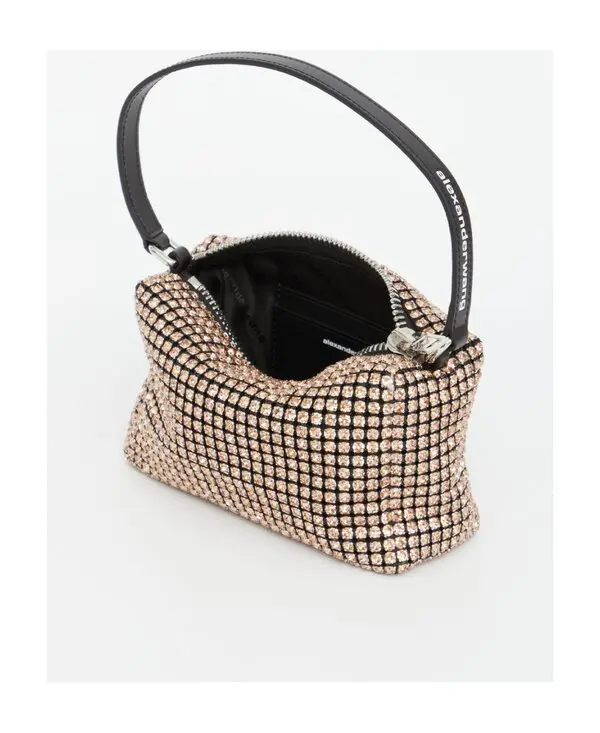 Alexander Wang Heiress Embellished Medium Shoulder Bag - Nude