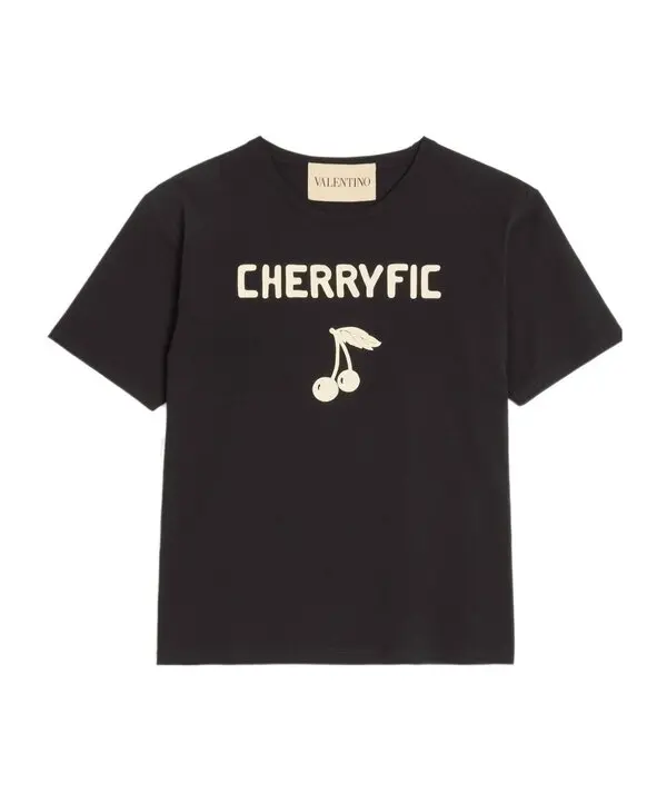 Valentino Garavani Cherryfic Printed Crewneck T-shirt