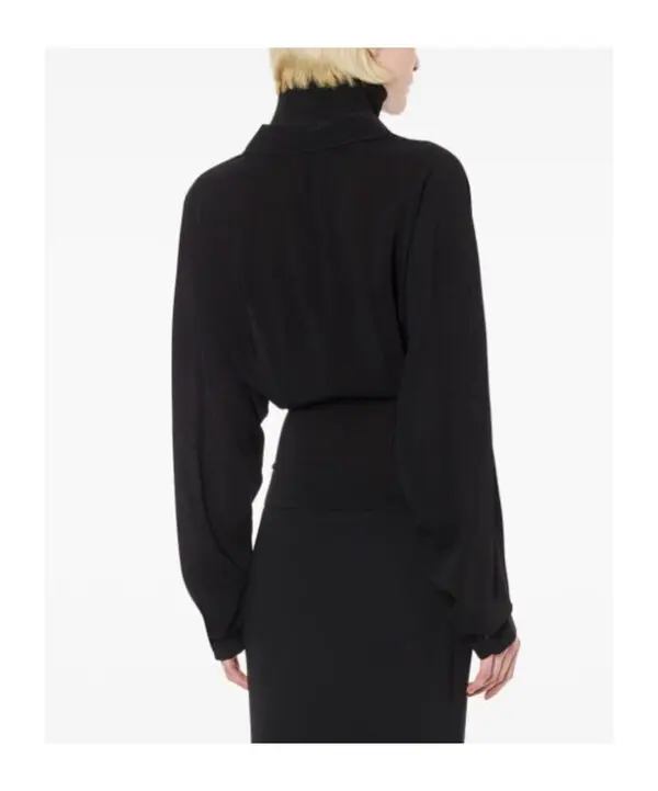 Philosophy Di Lorenzo Serafini Panelled Crossover Neck Blouse