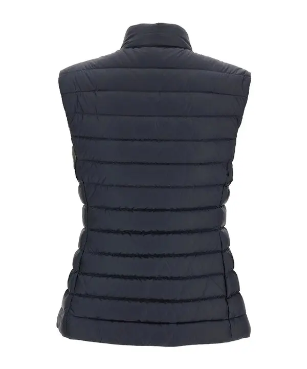 Moncler High Neck Quilted Gilet - Blue