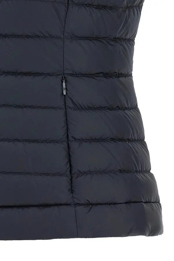 Moncler High Neck Quilted Gilet - Blue