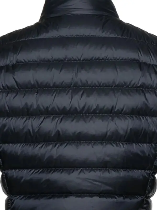 Moncler High Neck Quilted Gilet - Blue