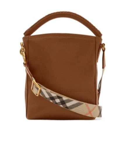 Burberry Mini B Clip Bucket Bag - Hazelnut Brown