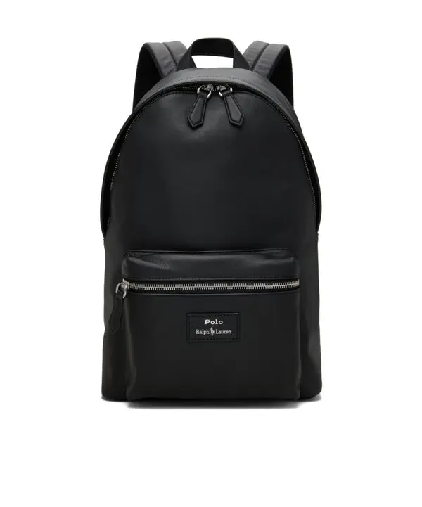 Polo Ralph Lauren Leather Backpack - Black