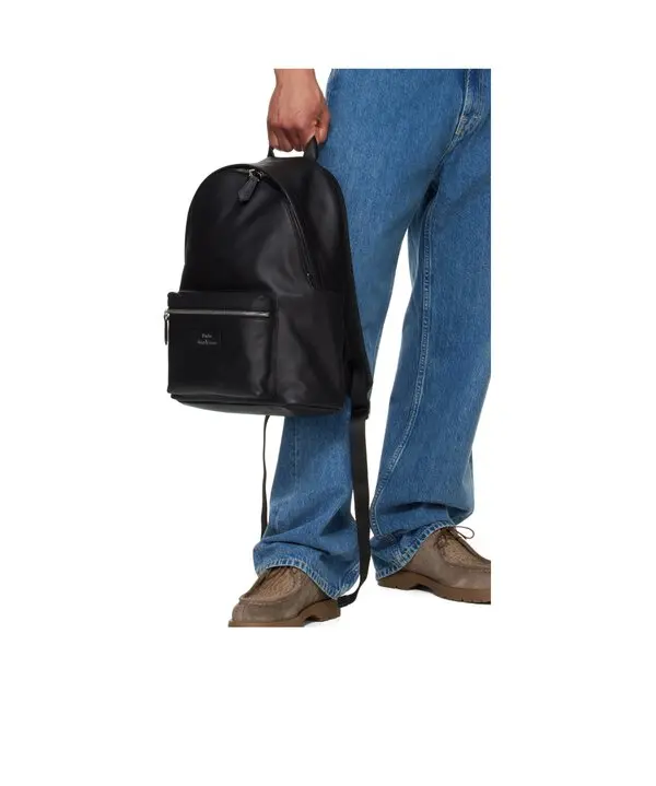 Polo Ralph Lauren Leather Backpack - Black