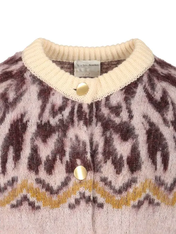 FORTE_FORTE Jacquard Cardigan