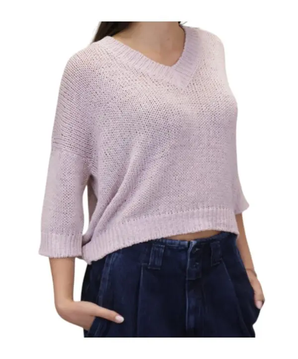 ROBERTO COLLINA V-neck Knit Top
