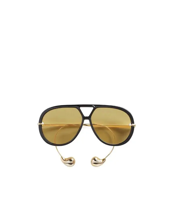 Bottega Veneta Aviator Sunglasses - Green