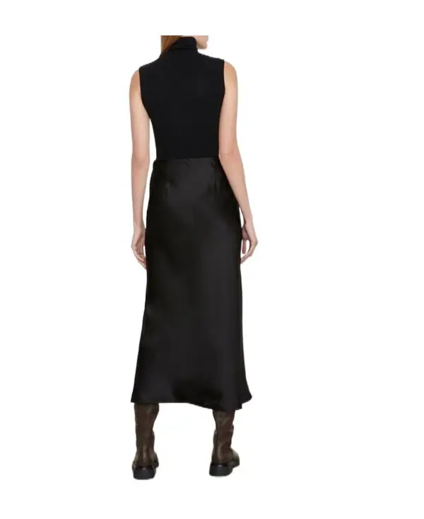 Vince Side Slit Midi Skirt