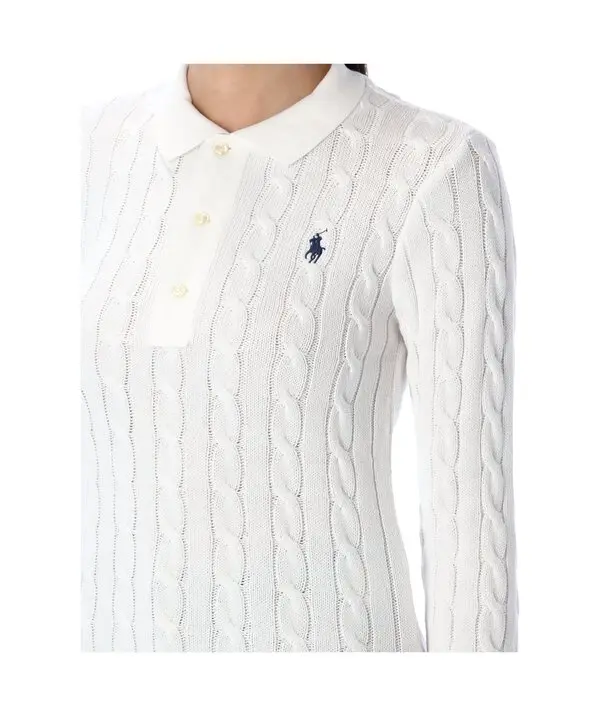 Polo Ralph Lauren Cable Knit Long Sleeve Polo