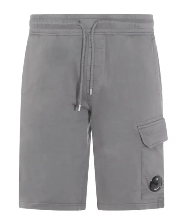 C.P. COMPANY Cargo Lens Sweatshorts - Gray