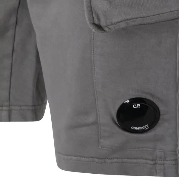 C.P. COMPANY Cargo Lens Sweatshorts - Gray