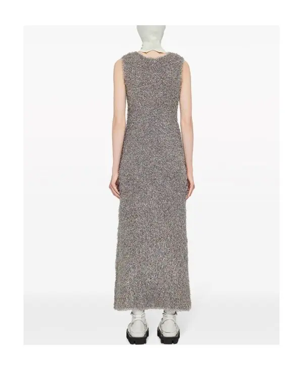 JIL SANDER Glitter-embellished Sleeveless Maxi Dress