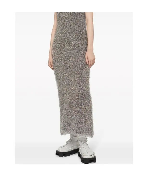 JIL SANDER Glitter-embellished Sleeveless Maxi Dress