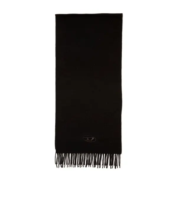 DIESEL® S-imon-d-long Fringed Scarf - Black