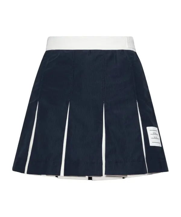 Thom Browne Pleated Ripstop Mini Skirt