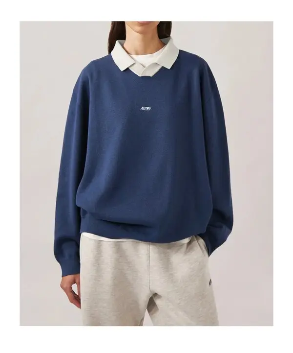 AUTRY Contrast Collar Knitted Sweater