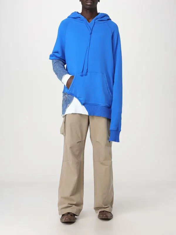 GREG LAUREN Fragment Panelled Hoodie