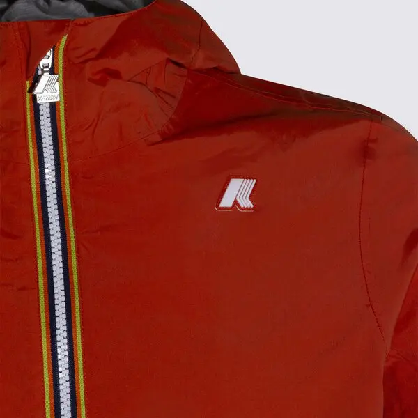 K-WAY Zip-up Hooded Jacket - Red