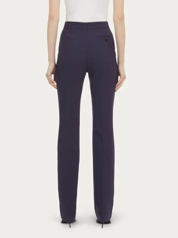 FERRAGAMO Pleated Wool Casual Pants