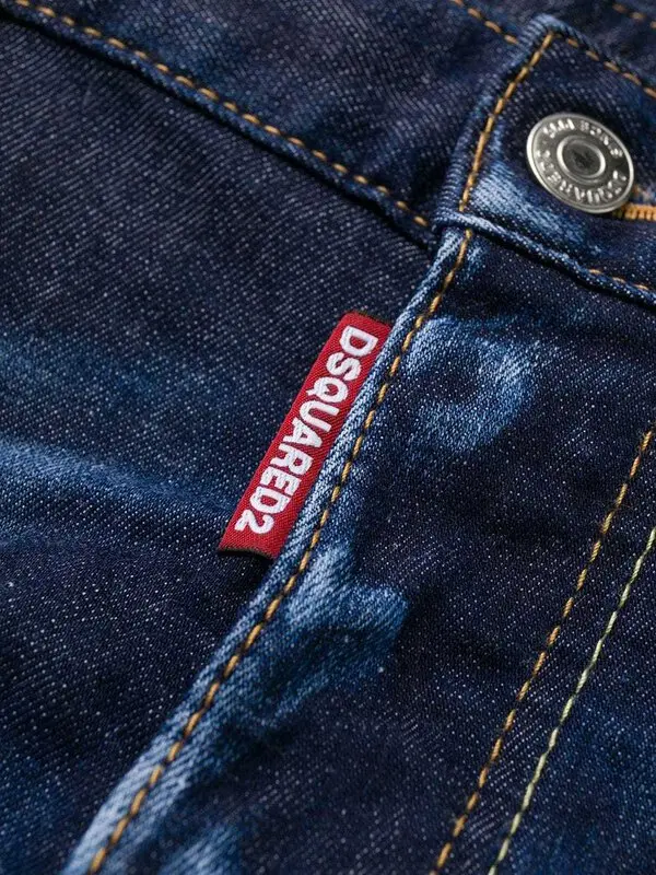 Dsquared2 Ripped Mid-rise Skinny Jeans