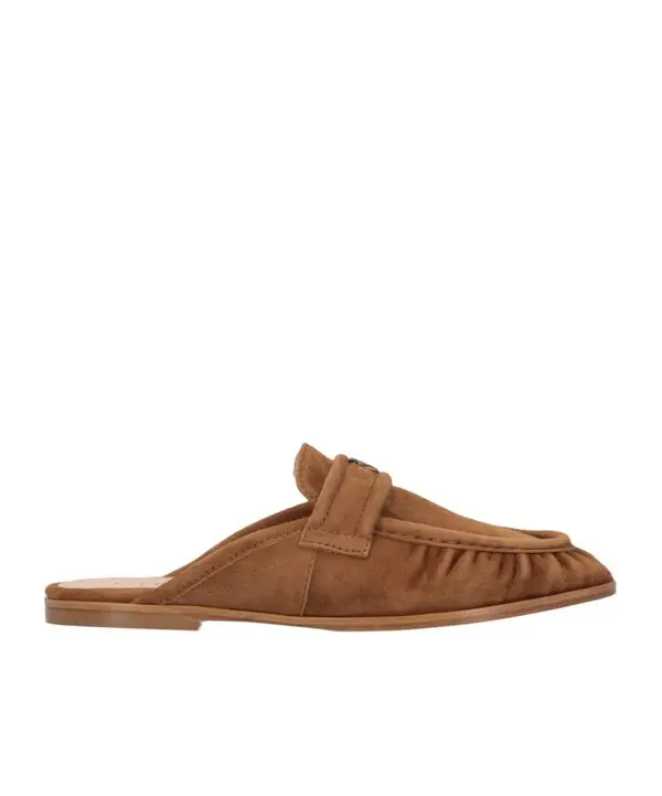 Pinko Logo Plaque Slip-on Slippers - Brown