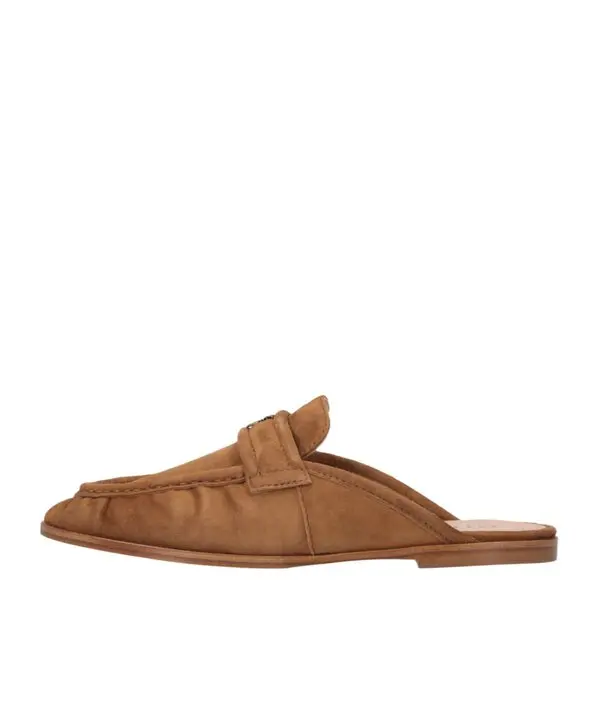 Pinko Logo Plaque Slip-on Slippers - Brown